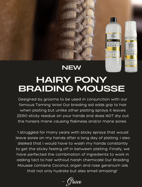 Hairy Pony Braiding Mousse • Uberhorse